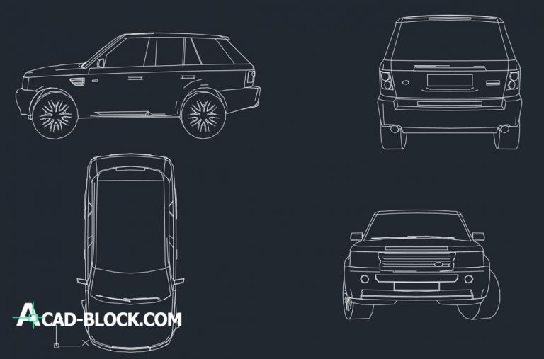 Car CAD block (Transport) DWG - Free CAD Blocks. 2D cad.