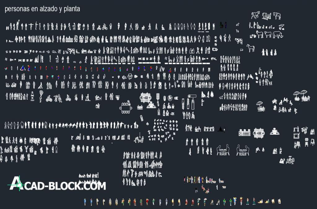 2d People Shadow Autocad Blocks Free Download Dwg Cadbull