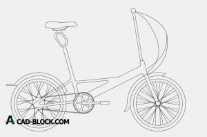 CAD 2D Bike DWG - Free CAD Blocks