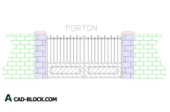 CAD Design gate CAD Blocks Free Download DWG - Autocad 2D
