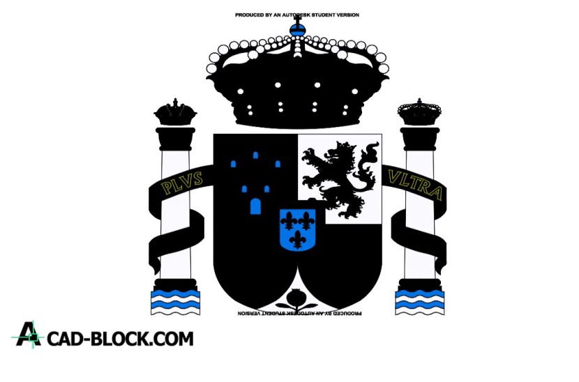Shield of spain DWG Download Drawing - Free CAD Blocks